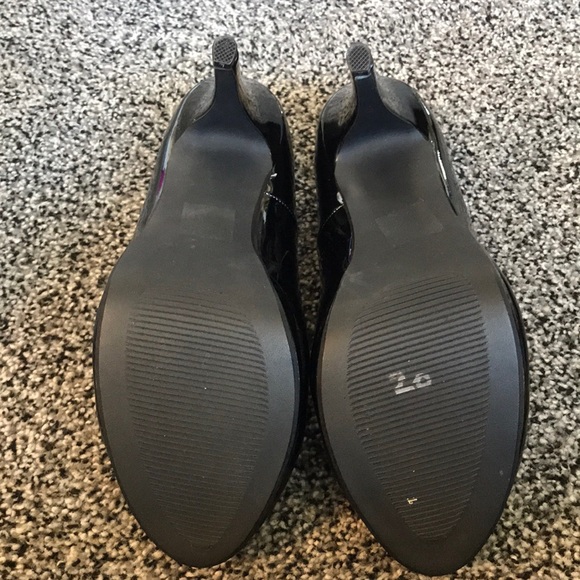 Heart In D | Shoes | Heart In D Black Patent Leather Platform Heels ...